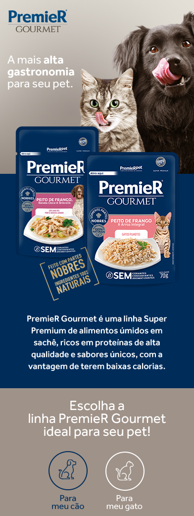 PremieR Gourmet: conheça esses alimentos da PremieRpet!